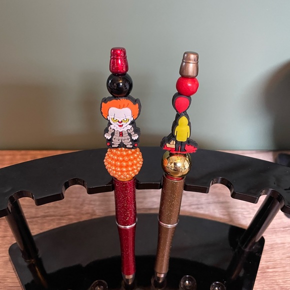 Hand Crafted | Holiday | Beaded Pen Silicone Focal It Clown Inspired ...